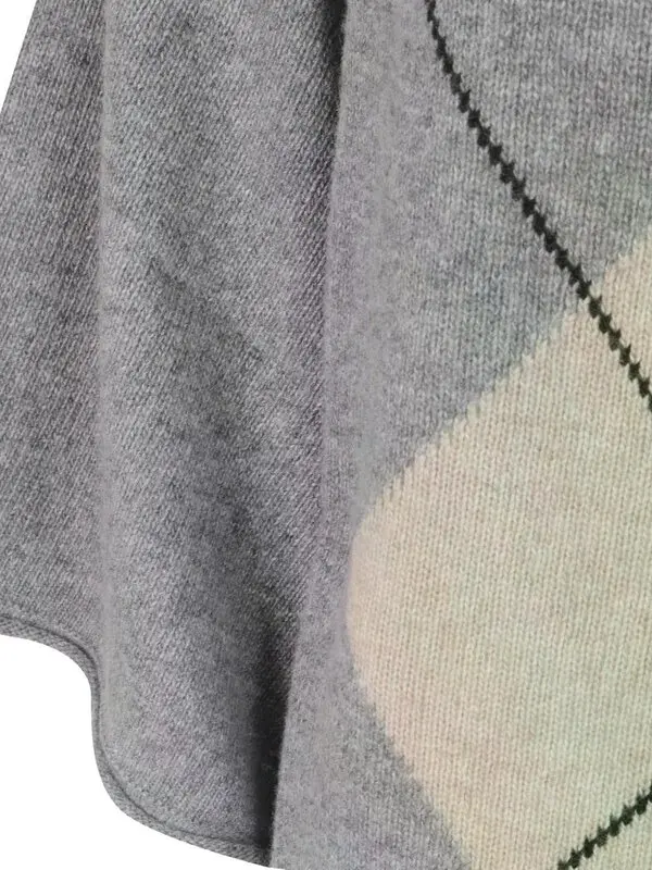 FAY Argyle-knit High-neck Sweater