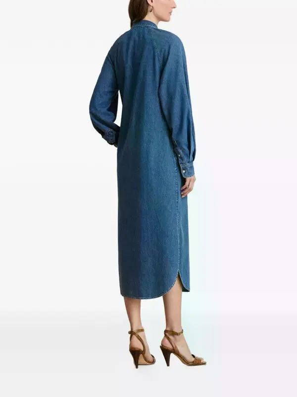 Ralph Lauren Tie-neck Midi Dress