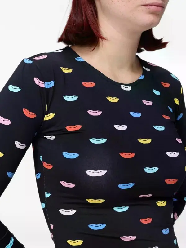 Fiorucci Lips-print Long-sleeved T-shirt