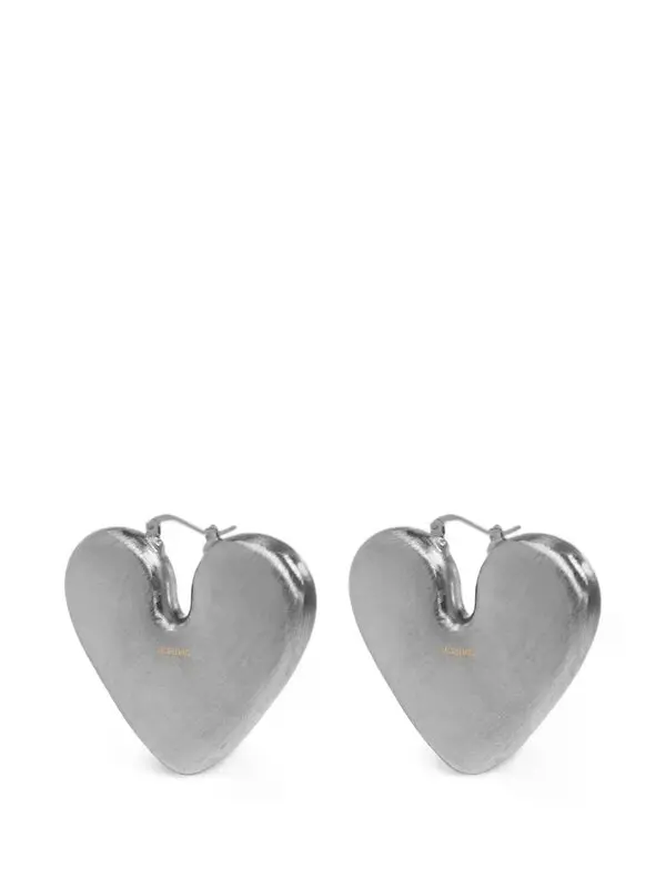 Jacquemus Crystal-embellished Heart-shaped Earrings