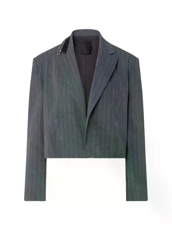 Liu Jo Pinstripe Cropped Jacket