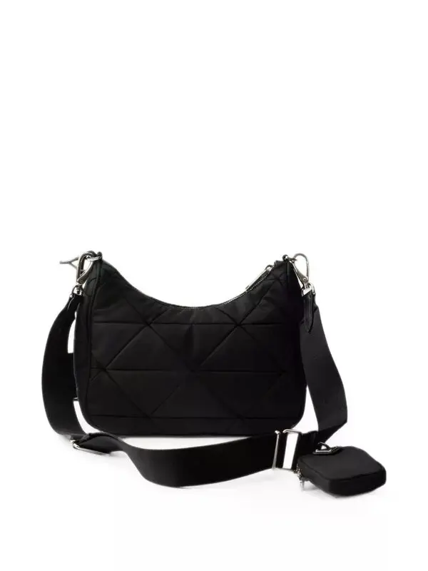 Prada Quilted Re-nylon Shoulder Bag - Black