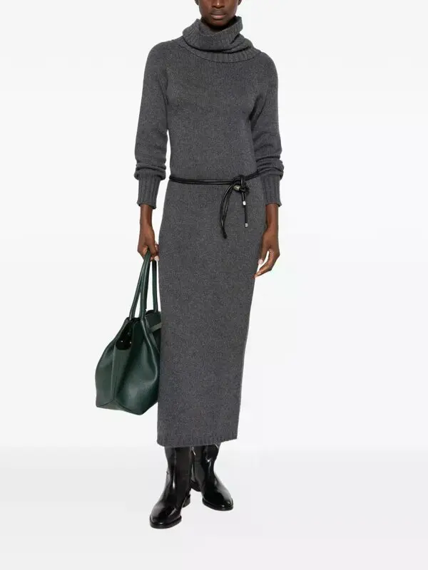 TWINSET Roll-neck Maxi Dress