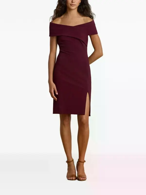 Ralph Lauren Off-the-shoulder Faille Mini Dress
