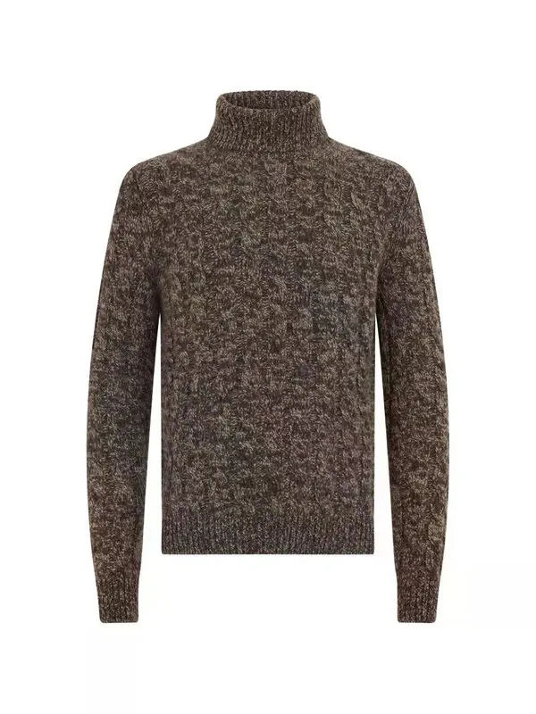 Fedeli Cable-knit Roll-neck Sweater
