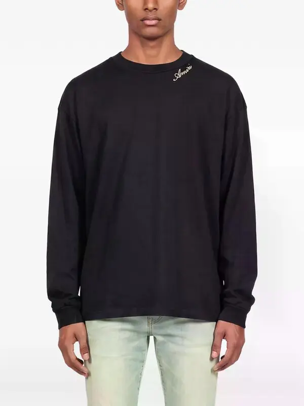 Amiri Script Oversized Long Sleeve Tee