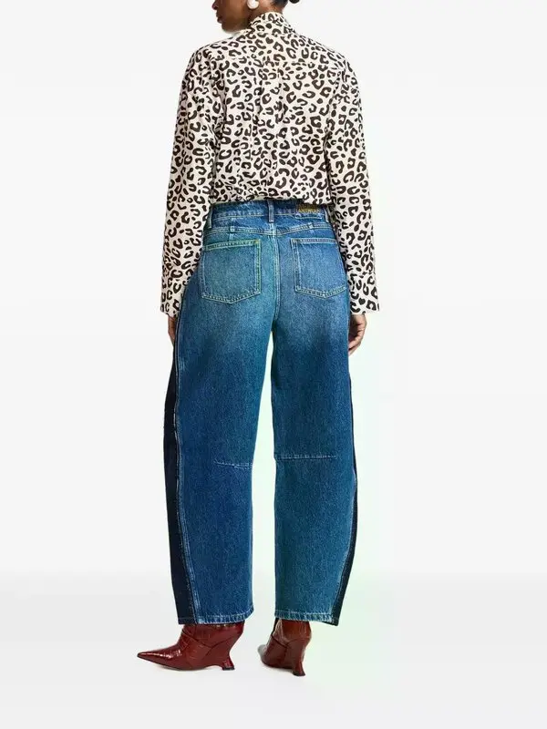 Essentiel Antwerp Leopard-print Pussy-bow Shirt