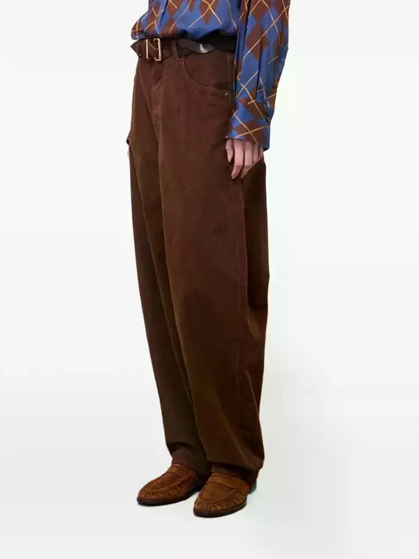 OTTOD'AME Corduroy Wide-leg Trousers
