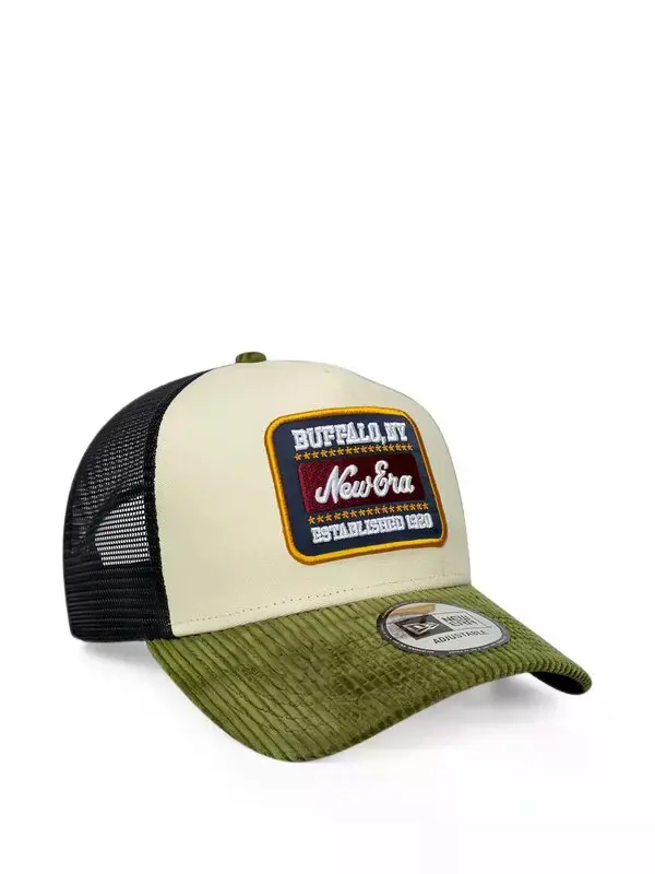 New Era Logo-patch Corduroy Trucker Cap