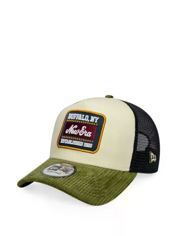 New Era Logo-patch Corduroy Trucker Cap