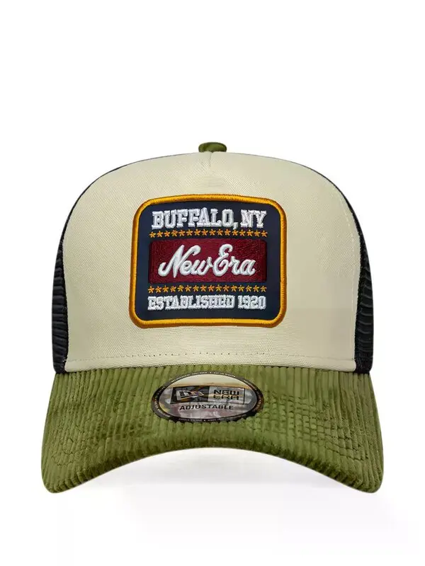 New Era Logo-patch Corduroy Trucker Cap