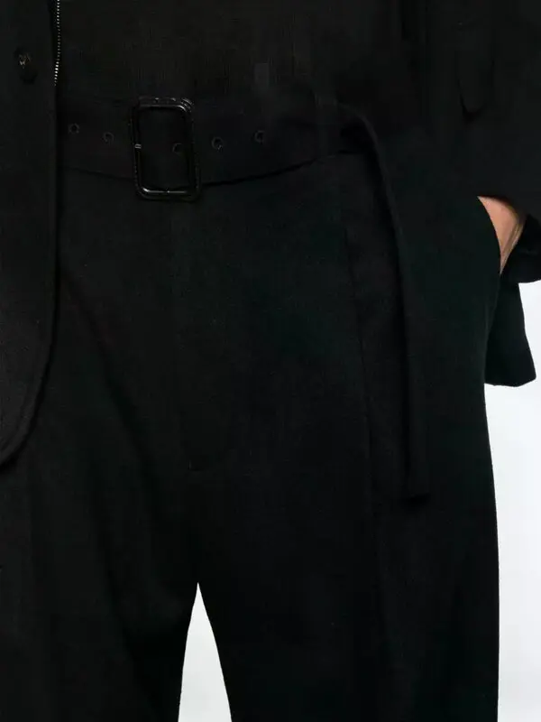 Emporio Armani Belted Wide-leg Trousers