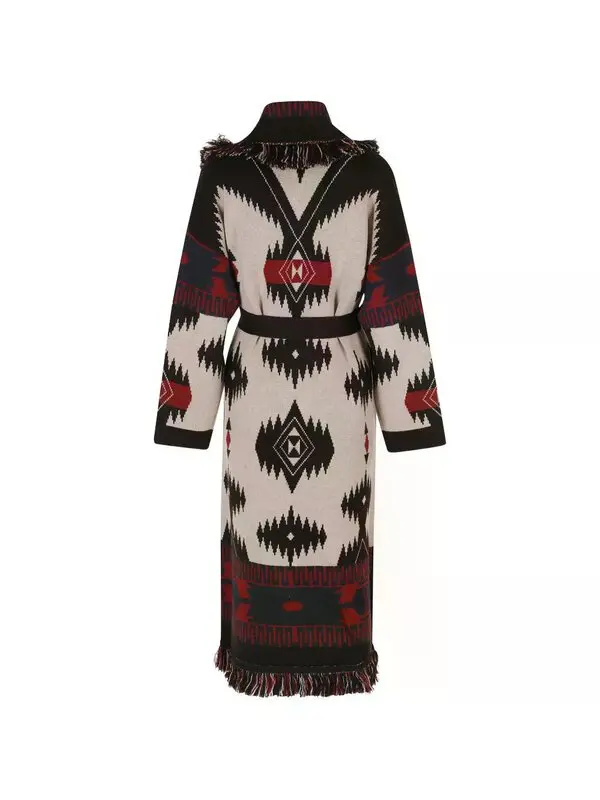 Alanui Icon Jacquard Fringe Coat