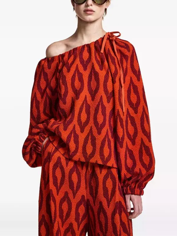 Essentiel Antwerp Kolorful Graphic-pattern Long-sleeve Blouse
