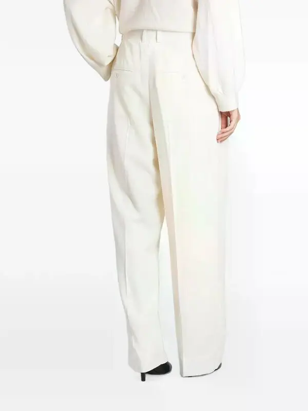 TOTEME High-waist Trousers Ecru