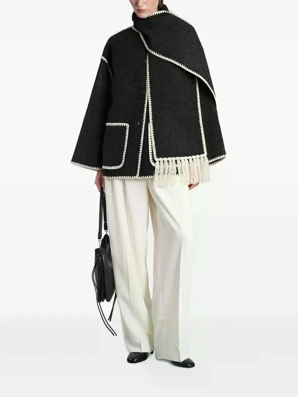 TOTEME High-waist Trousers Ecru