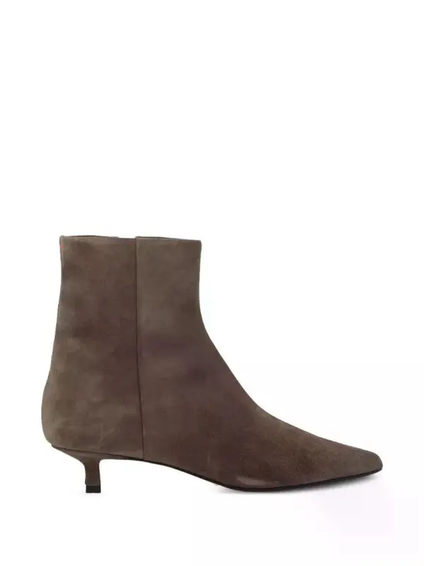 AeydĒ Pointed-toe Suede Ankle Boots - Brown