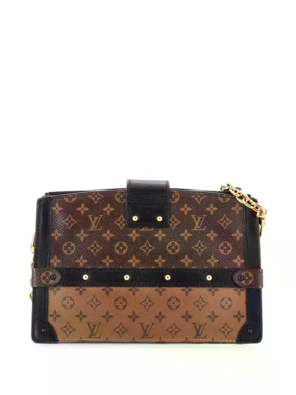 LOUIS VUITTON Trunk Reverse Monogram Canvas Clutch Bag