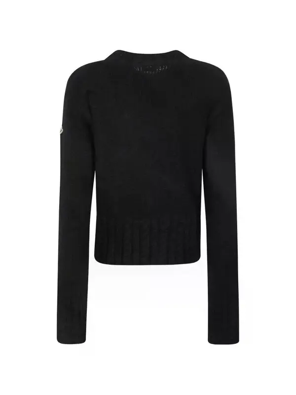 Moncler Cable-knit Logo-patch Sweater