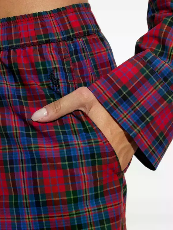 Polo Ralph Lauren Tartan Cotton Pajamas - Red