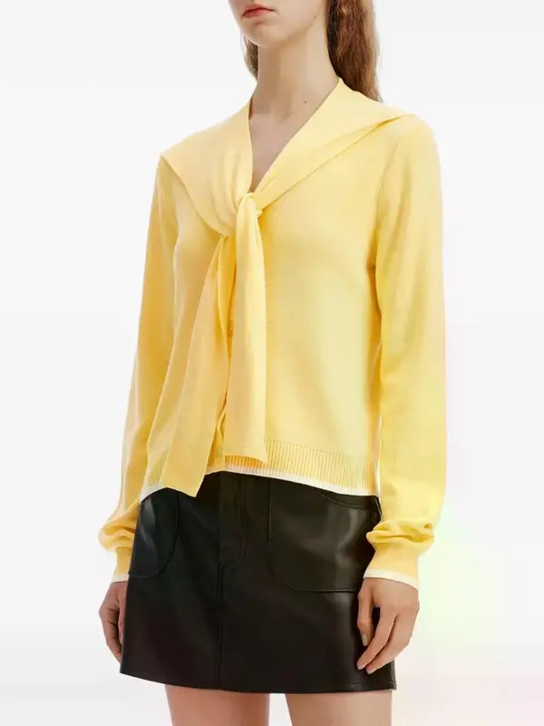 B+AB Sailor-collar Cardigan