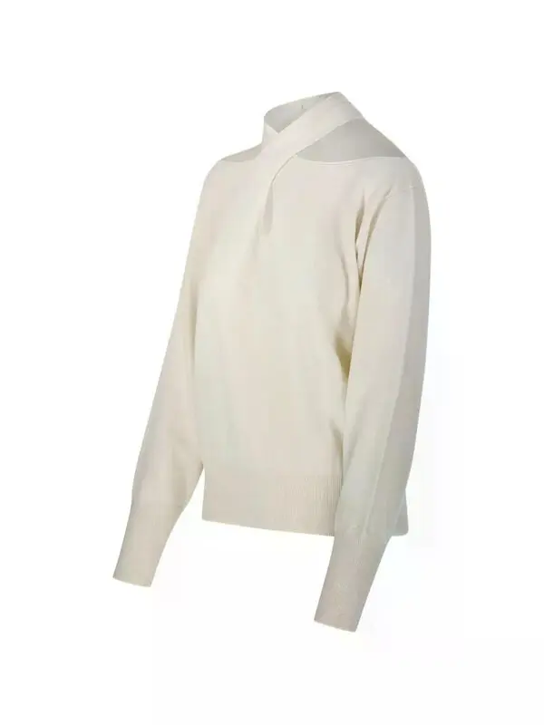 Federica Tosi Crossover-neck Cut-out Sweater