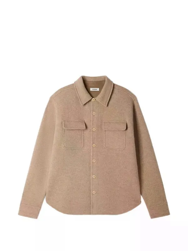 Sandro Boiled Wool Overshirt
