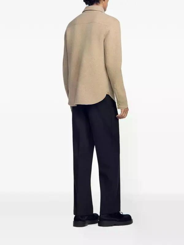 Sandro Boiled Wool Overshirt