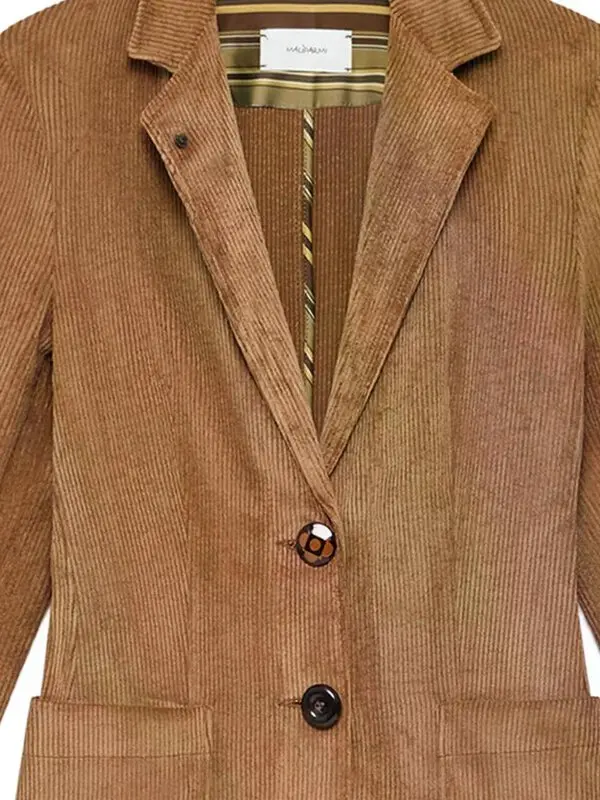 Malìparmi Corduroy-velvet Patch-pocket Blazer
