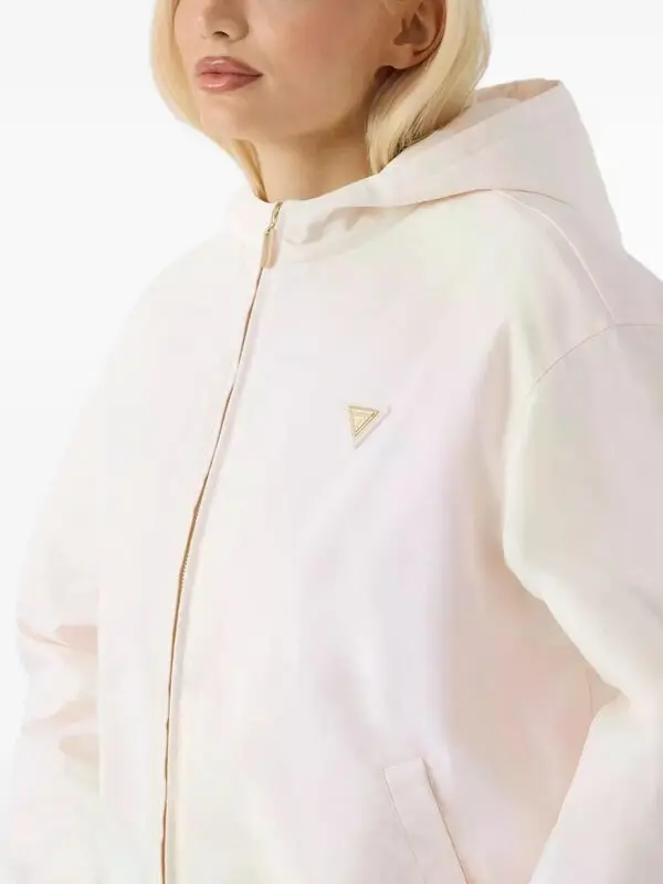 Guess Logo-plaque Zipped Jacket