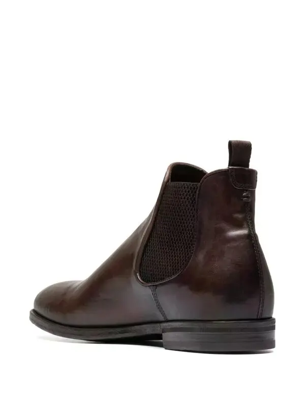 Officine Creative Vanderbilt Caou 012 Leather Chelsea Boots