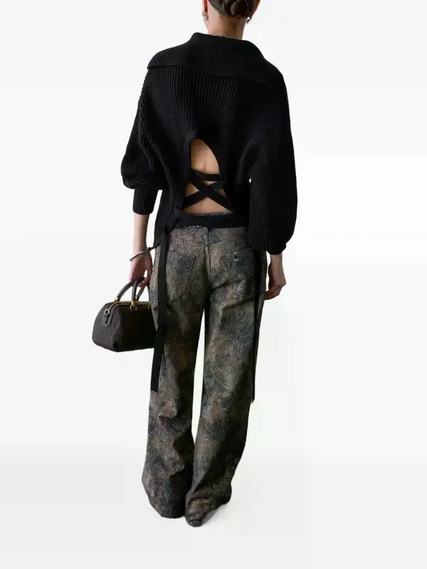 Liu Jo Wool-blend Sweater With Strings