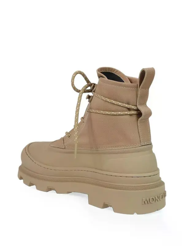 Moncler Vera Sheal Logo-patch Lace-up Boots