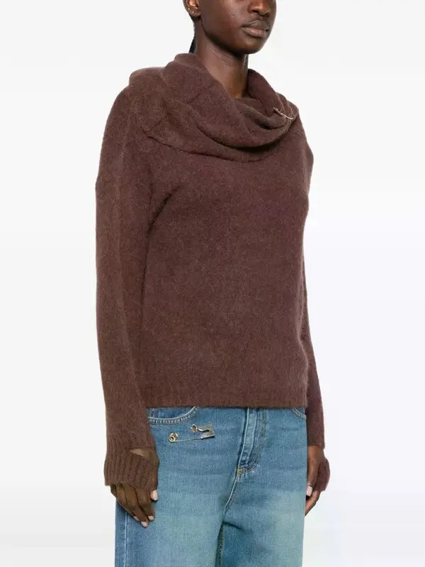 SIMONA CORSELLINI Safety-pin Sweater