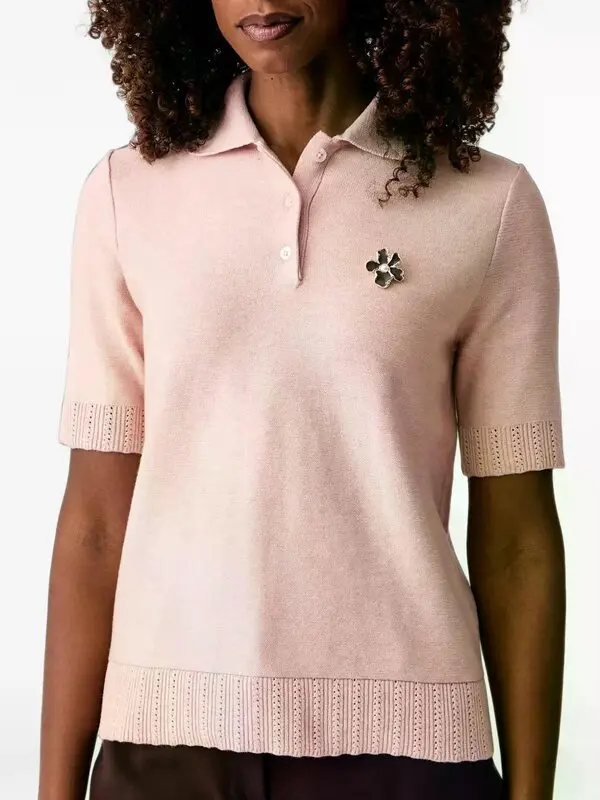 TWINSET Polo Shirt With Brooch