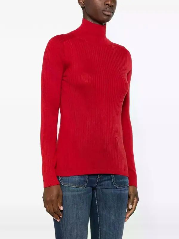 Max Mara Ribbed-knit Roll-neck Sweater