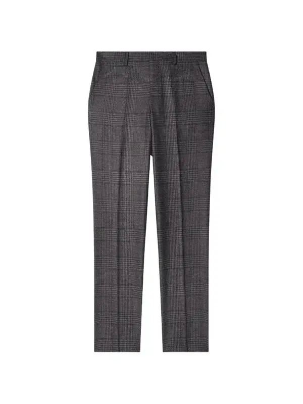 Paul Smith X Loro Piana The Brierley Navy And Brown 'dream Tweed' Wool-silk Trousers - Blue