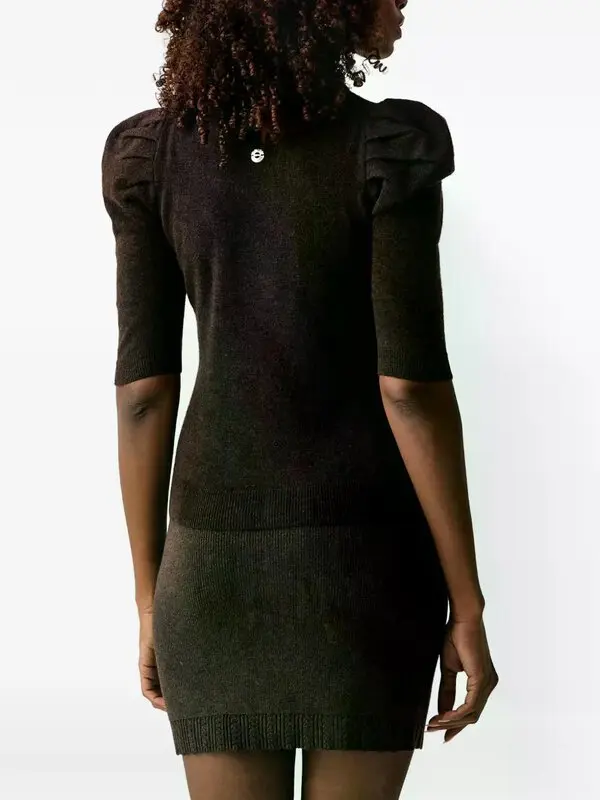 TWINSET Embellished Puff-sleeve Sweater