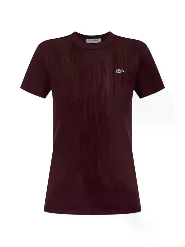 Lacoste Logo-patch Ribbed T-shirt