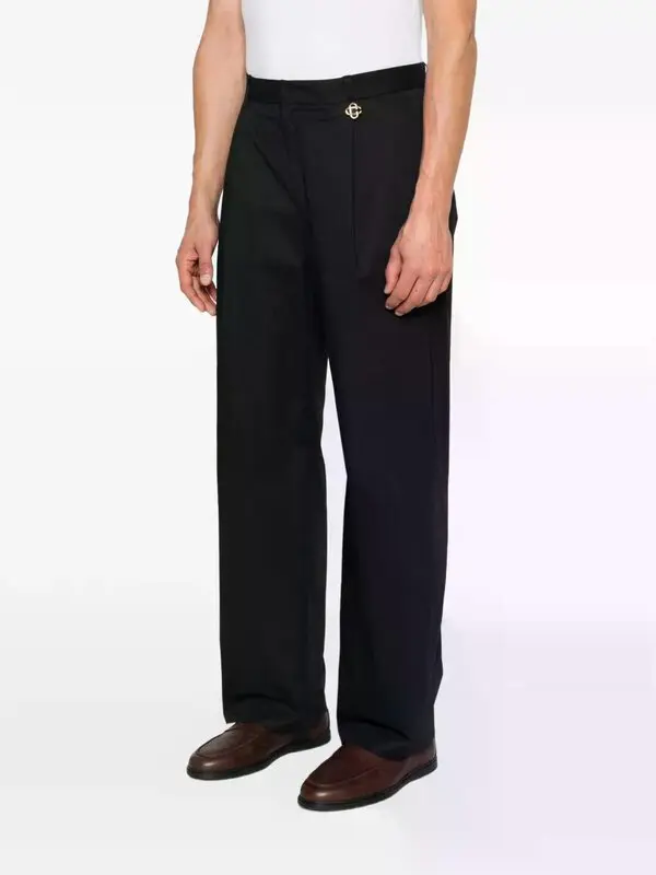 Casablanca Logo-plaque Pleated Trousers
