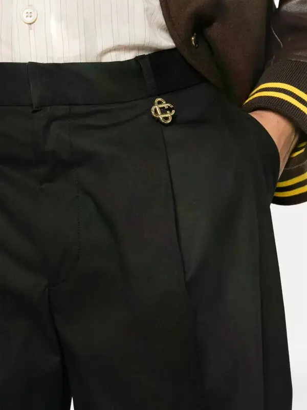 Casablanca Logo-plaque Pleated Trousers