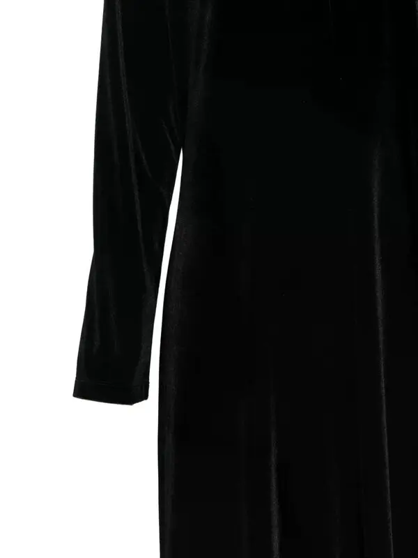 Marina Rinaldi Velvet V-neck Maxi Dress