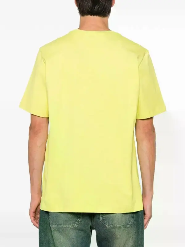 MSGM Logo-print T-shirt - Yellow