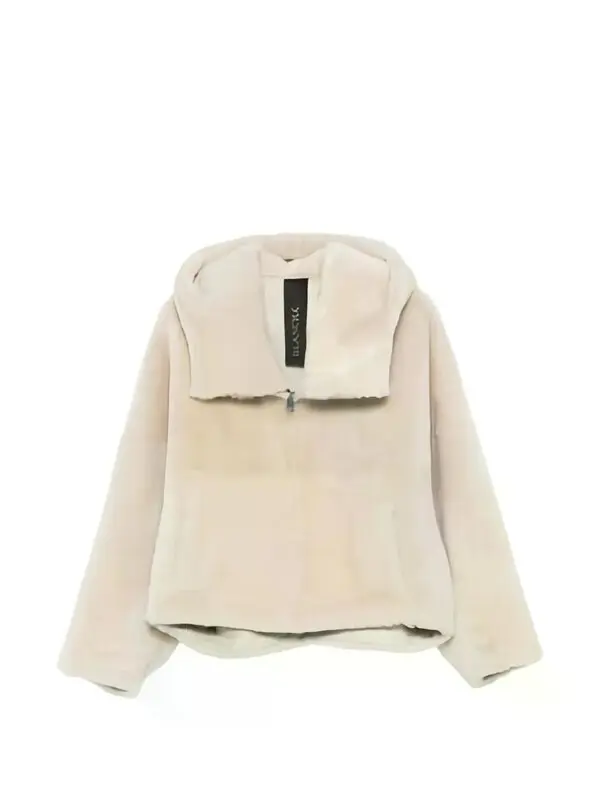 BLANCHA Shearling Funnel-neck Jacket