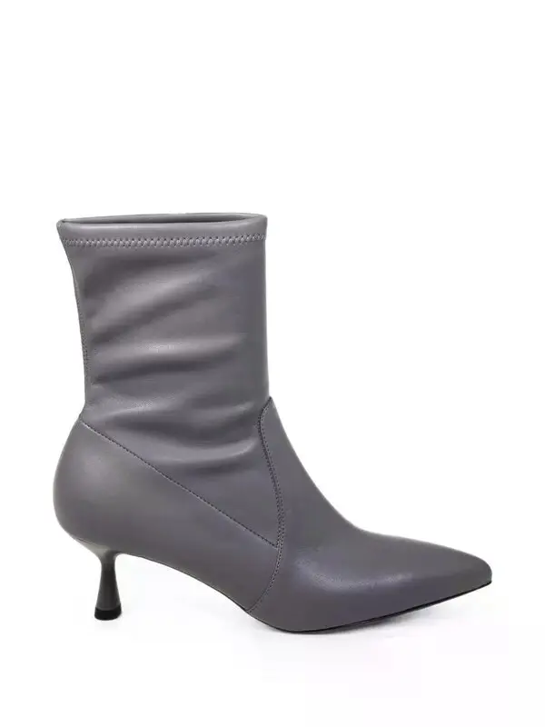 SERGIO LEVANTESI Pointed-toe Kitten-heel Ankle Boots