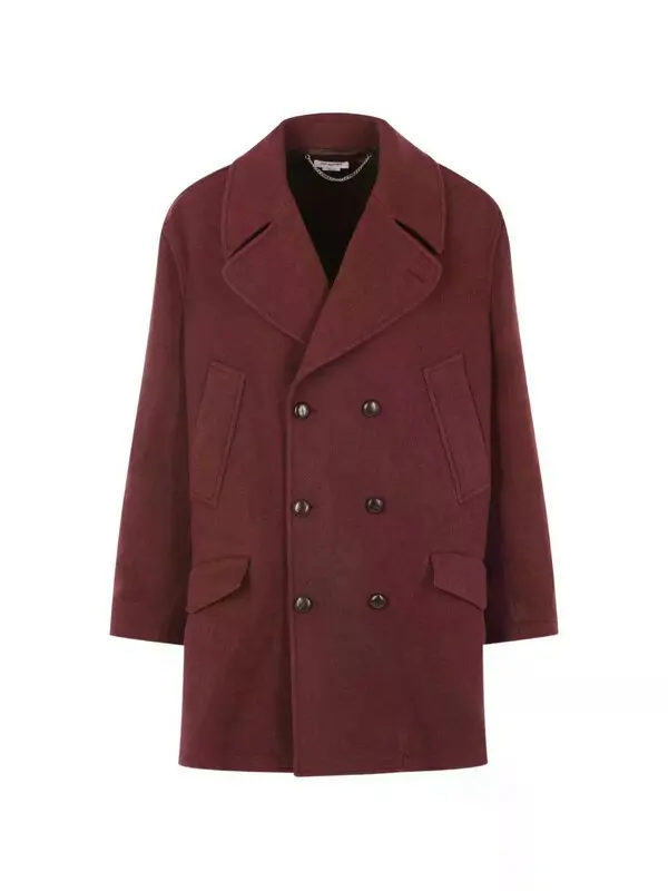 HED MAYNER Double-breasted Oversized Peacoat