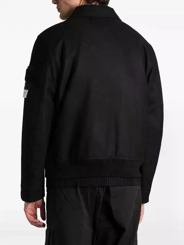 Stone Island 4100017 Wool Nylon Flannel_s.i. Ghost Jacket