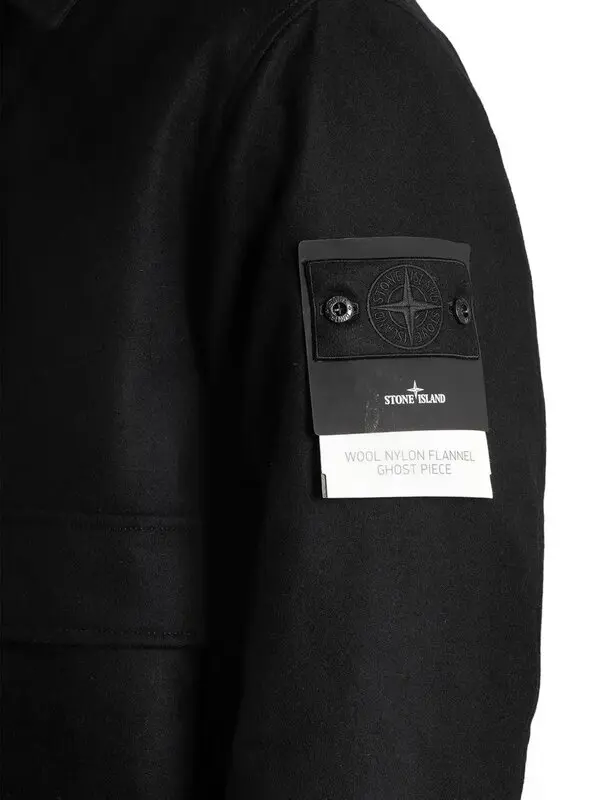 Stone Island 4100017 Wool Nylon Flannel_s.i. Ghost Jacket
