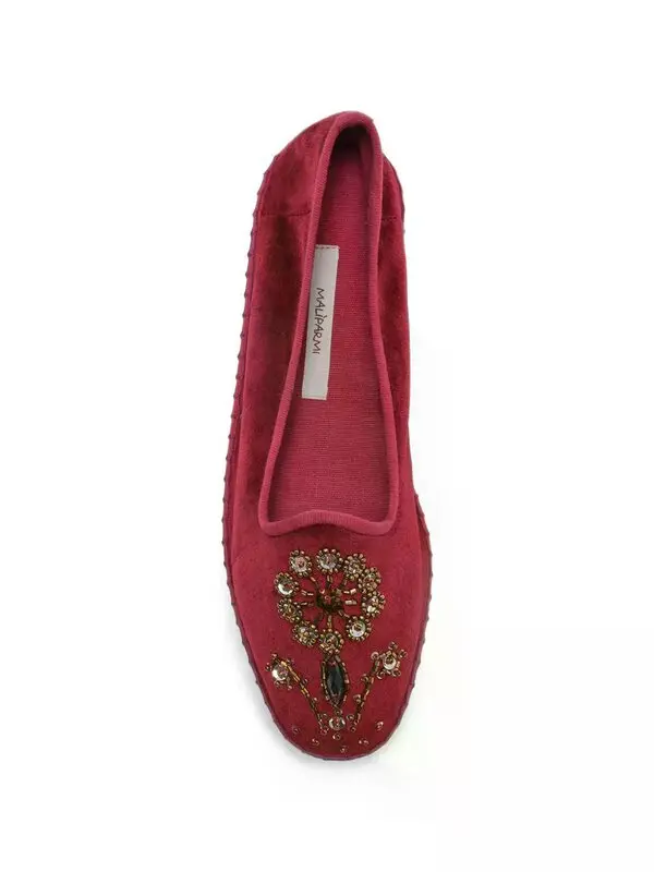 Malìparmi Babouche Bijoux Sequin-embroidered Ballet Flats