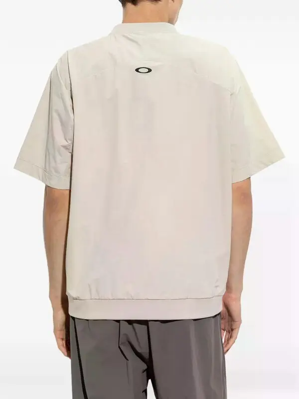 Oakley Logo-embroidered Performance T-shirt - Neutrals